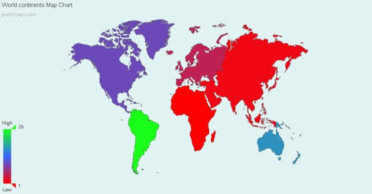 Map : Color Continent’s map with your own data. – Infographic.tv ...