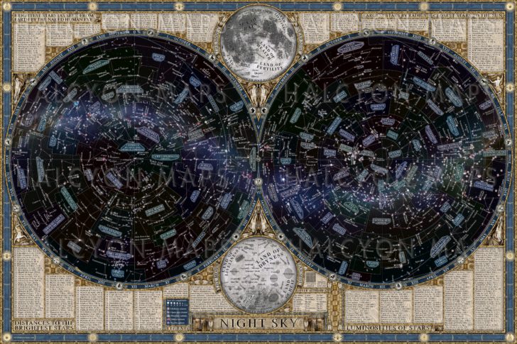 Map : Grand Map of the Night Sky – Infographic.tv – Number one ...