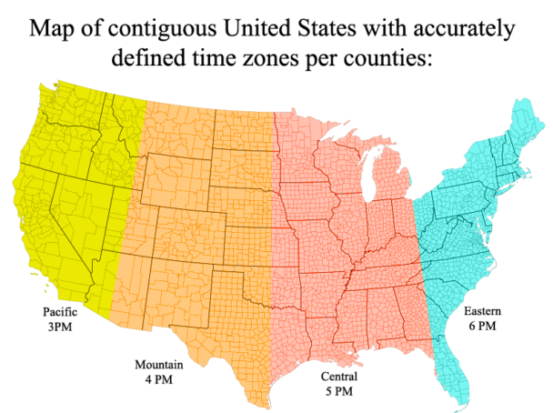 Map : The Map of contiguous United States if it were to have accurate ...