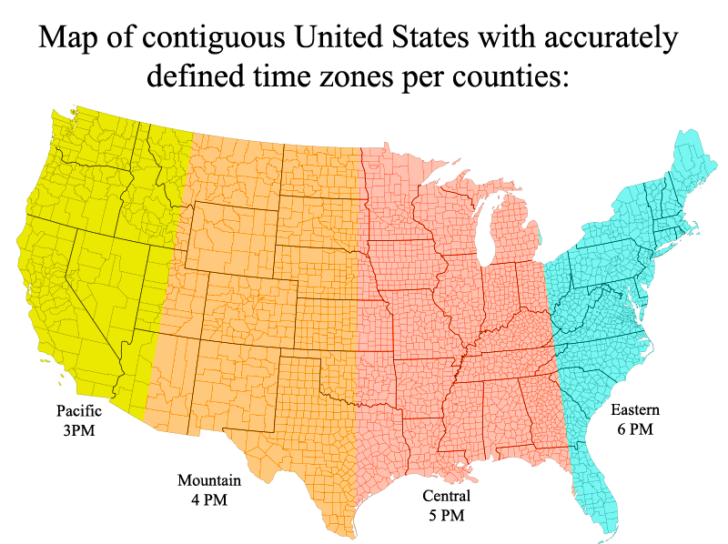 Map : The Map of contiguous United States if it were to have accurate ...
