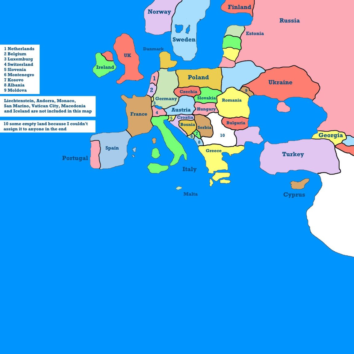 Map : This is how I drew a map of Europe from memory – Infographic.tv ...