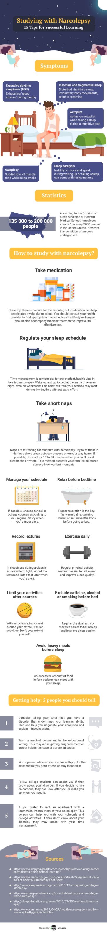 Infographic : Studying with Narcolepsy: 15 Tips for Successful Learning ...