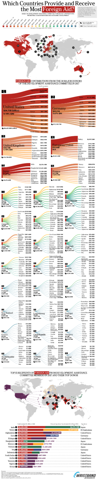 Infographic : The Countries that provide and receive the most Foreign ...