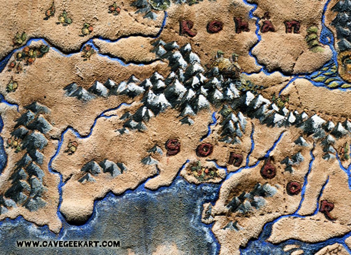 Map : [Artist] [OC] Lord of The Rings Map – Infographic.tv – Number one ...