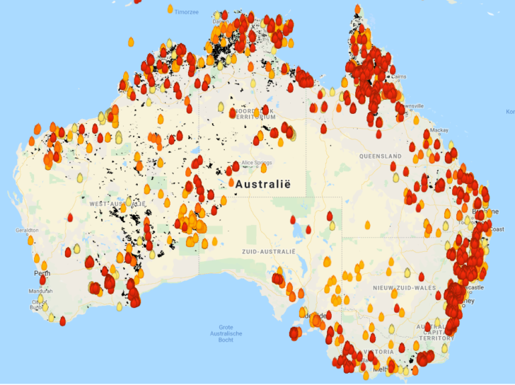 Map : Burning Australia – Infographic.tv – Number one infographics ...