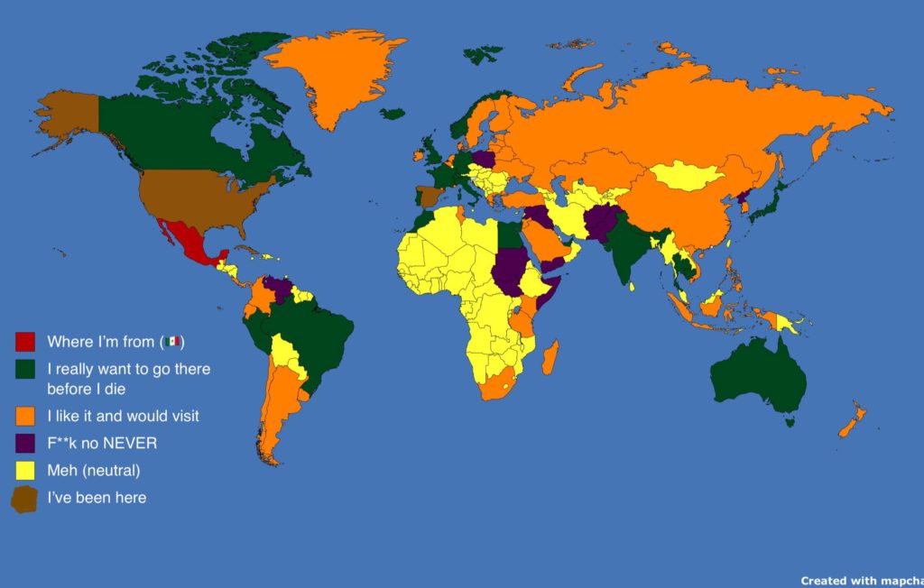 Map : How I see the world – Infographic.tv – Number one infographics ...