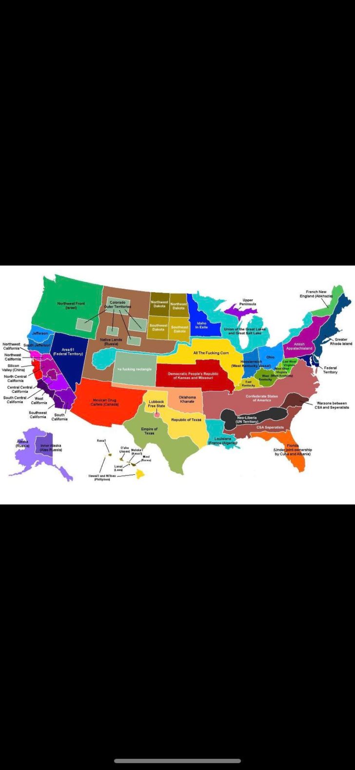 Map : Leaked map of America in 2020 – Infographic.tv – Number one ...