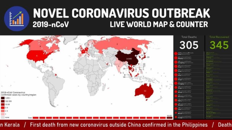 Map : 🔴 [LIVE] WUHAN Novel Coronavirus – World Map & Counter ...