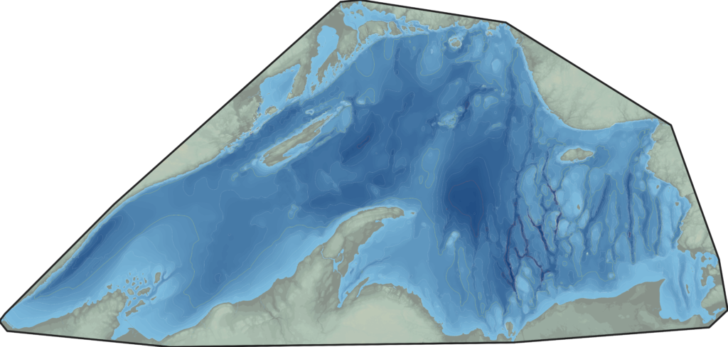 Map : Depth map of Lake Superior – Infographic.tv – Number one ...