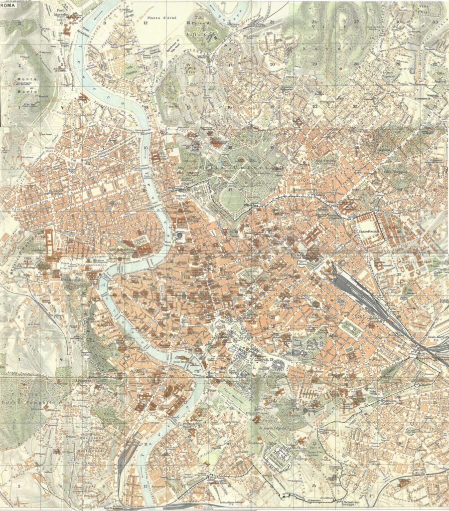 Map : Map of Rome in 1939 – Infographic.tv – Number one infographics ...