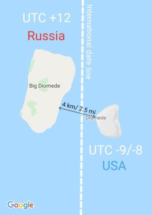 Map : Map of the Diomede islands – Infographic.tv – Number one ...