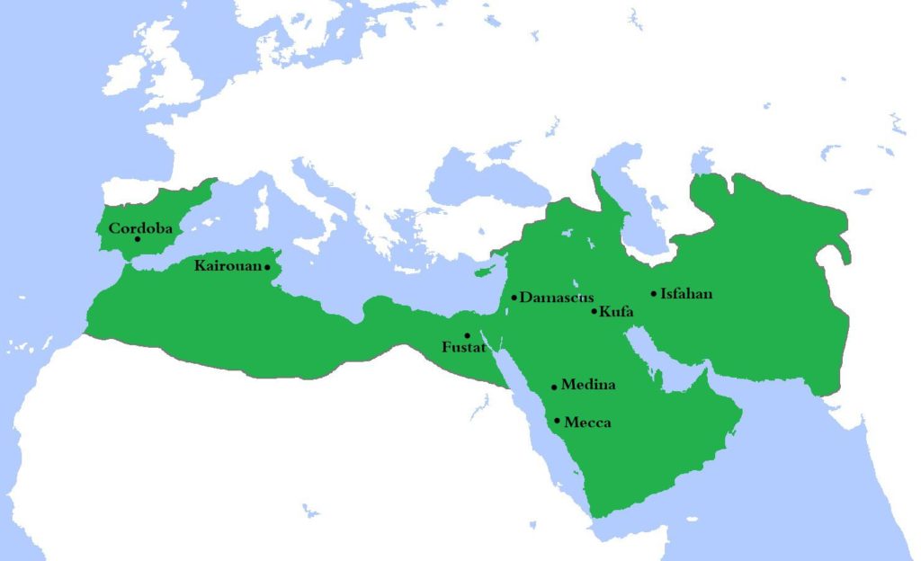Map : Map of the Islamic ummah (ummayid empire) back at the golden ages ...