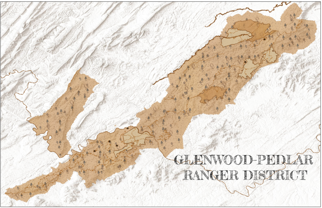Map : National Forest Ranger District using ArcGIS Pro – Infographic.tv ...