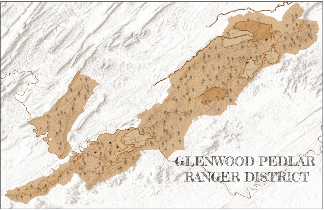 Map : National Forest Ranger District using ArcGIS Pro – Infographic.tv ...