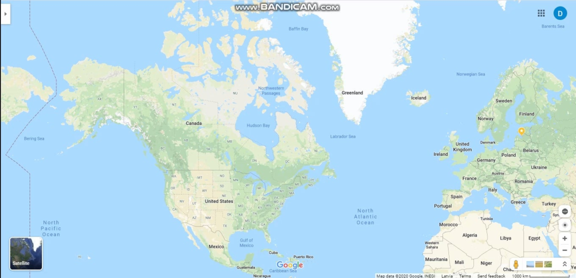 Map : Transitioning from globe to map shows the true scale of countries ...