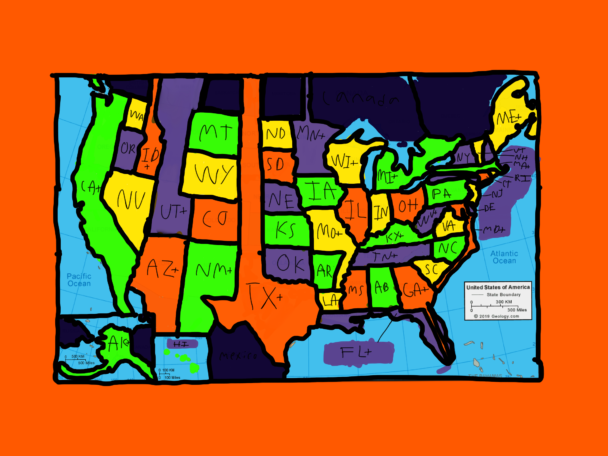 Map : The updated United States map- United States+. – Infographic.tv ...
