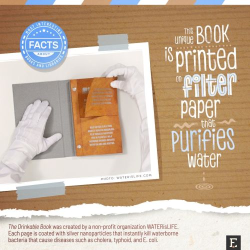 Graph : A book that purifies water, “The Drinkable Book,” is ...